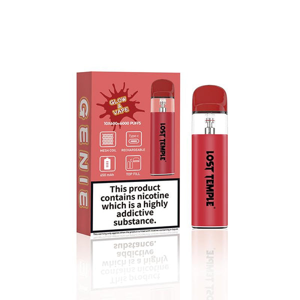 Lost Temple Glow And Vape Refillable Pod System Kit Vapour Vape
